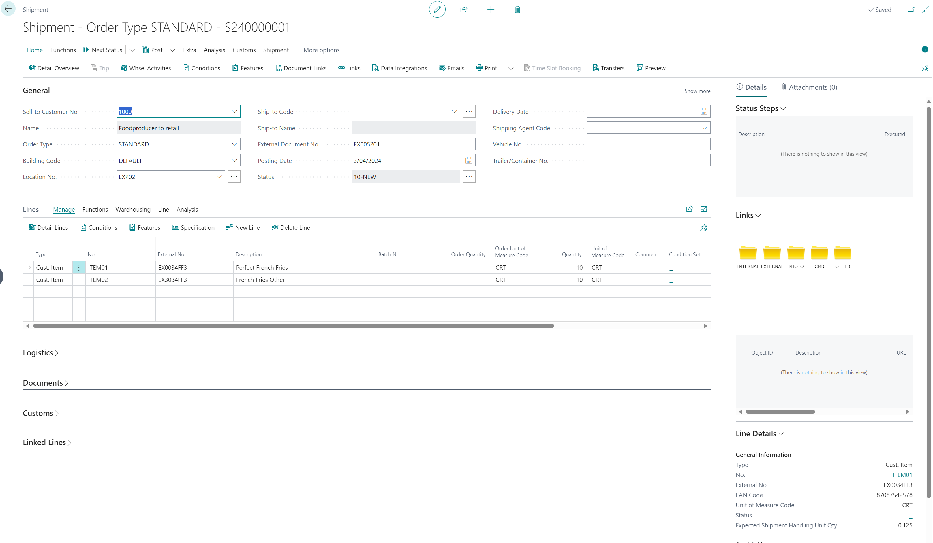 Shipment Document | Learn 3PL Dynamics